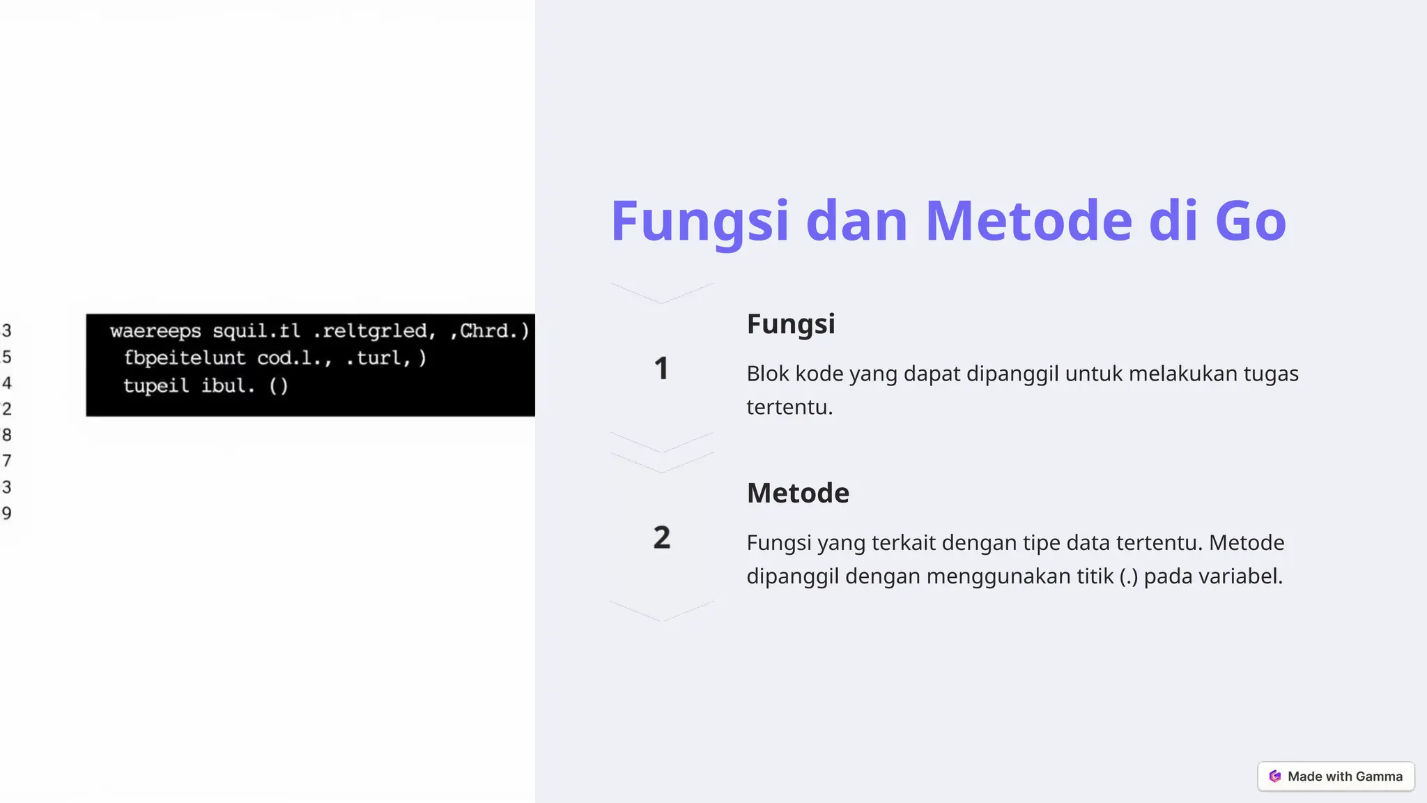 1. Pengenalan-Go, basic go, generate with | PPT