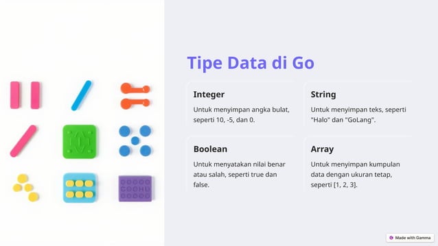 1. Pengenalan-Go, basic go, generate with | PPT