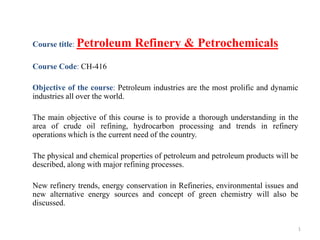 Petroleum refinery and petrol chemical j | PPT
