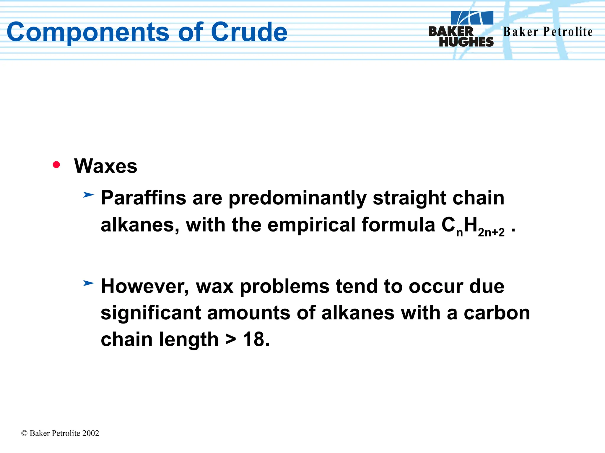 presentations about Paraffins in petroleum.ppt