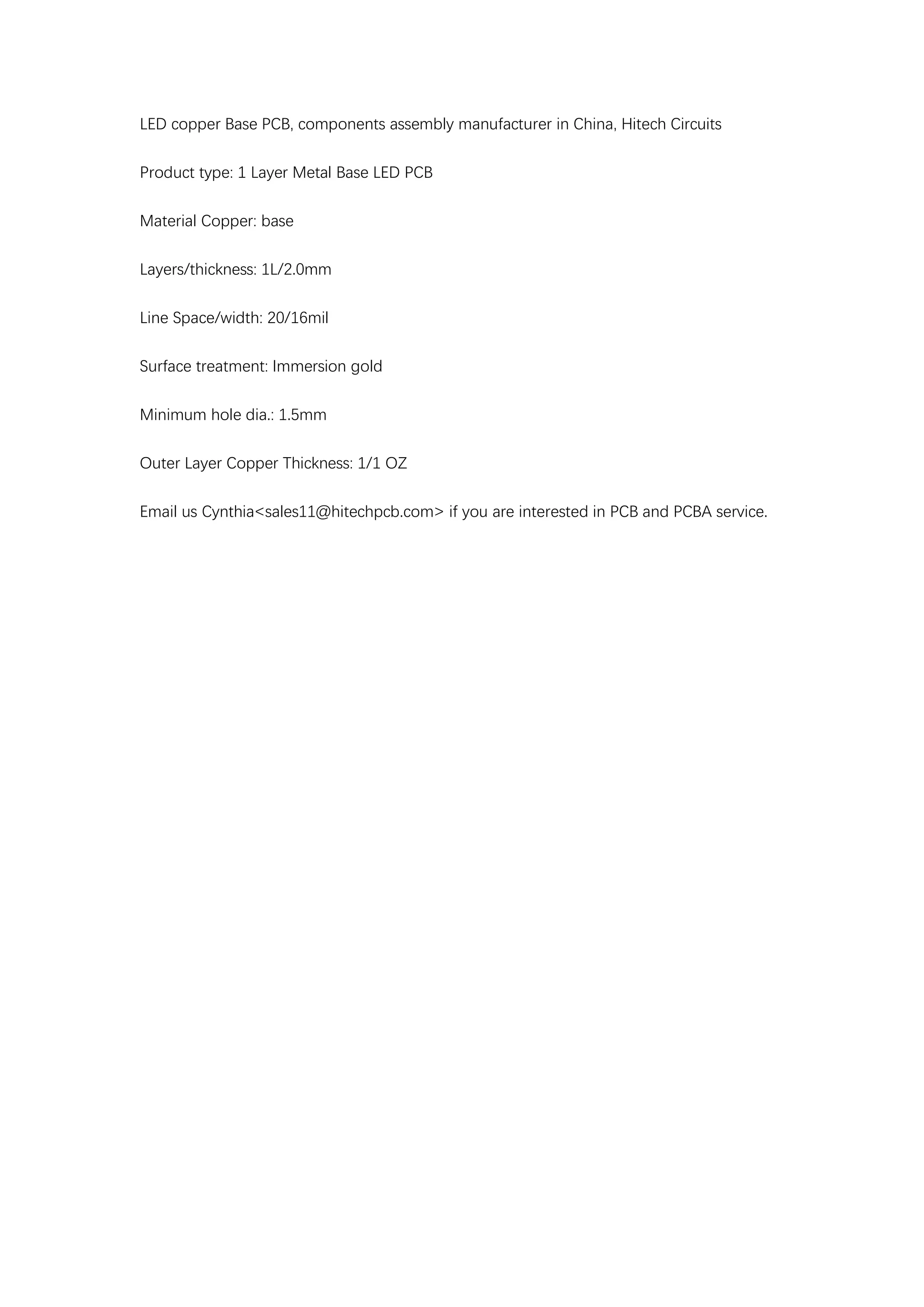 1. LED copper Base PCB, components assembly manufacturer in China ...