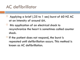 Defibrillator and defibrillation presentation | PPT