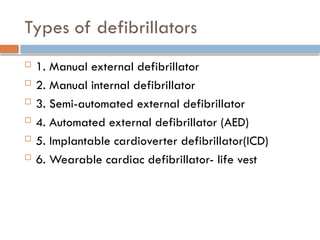 Defibrillator and defibrillation presentation | PPT