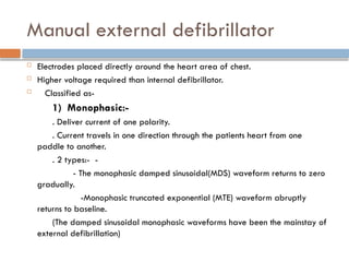 Defibrillator and defibrillation presentation | PPT