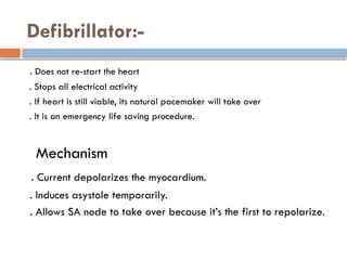 Defibrillator and defibrillation presentation | PPT