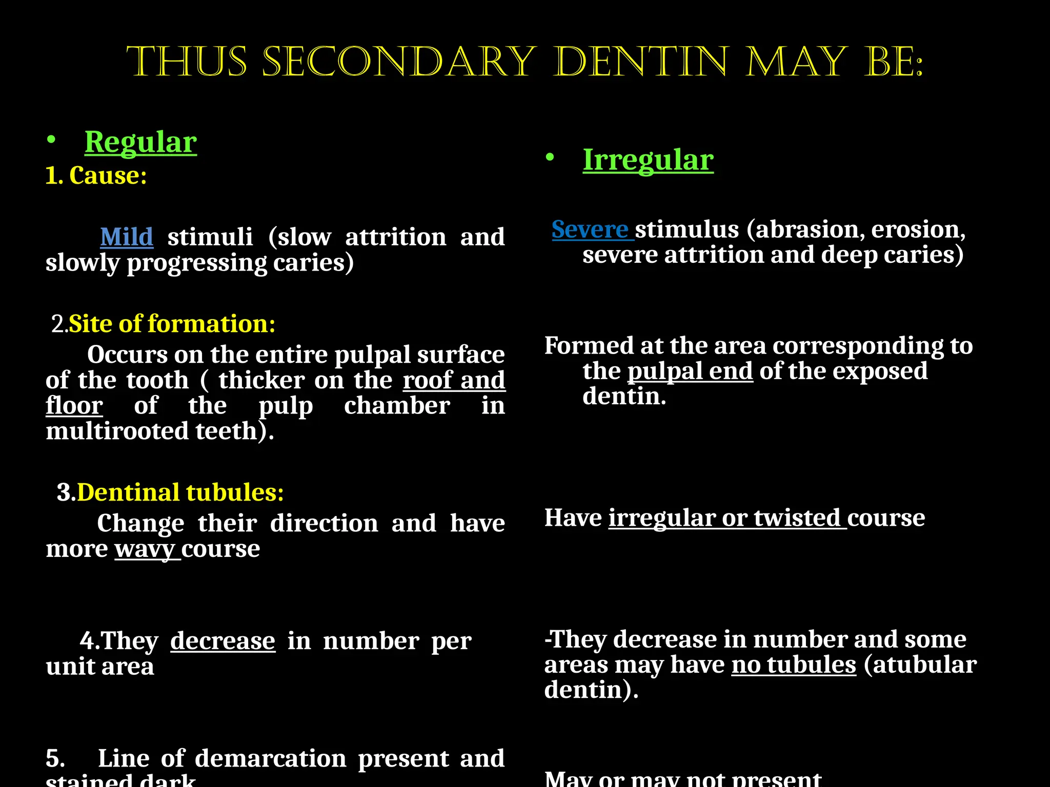 1. Dentin structure of toothtypes of dentin inter | PPTX