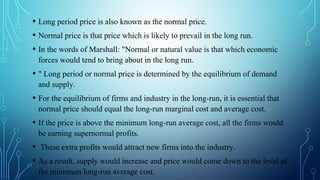 1.Time Element in Price Theory -Microeconomics | PPT