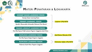 membentuk visi sekolah (Learning vision for school ) | PDF