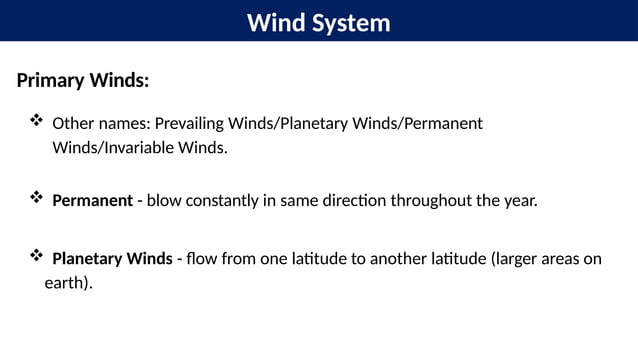 3. Wind System Lecture-3.pptx FOR UPSC R | PPT