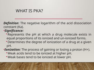 1.13 EFFECT OF CHARGE, PKA AND SOLUBILITY ON PERMEABILITY OF DRUG.pptx