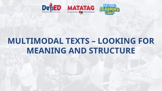 Multimodal text - looking for meaning and structure | PPTX