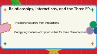 1. Three-R relationships. 2. Ten Principles 3. The Importance of ...