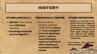 1. Meaning and Importance of History.pdf