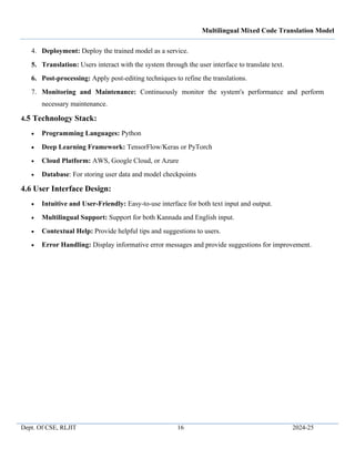 Multilingual mixed code translation model | PDF