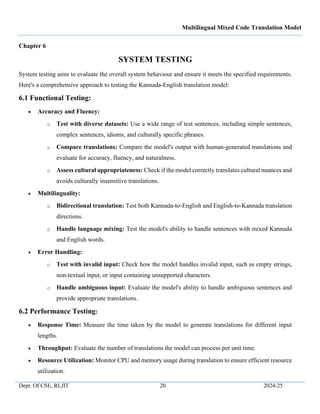 Multilingual mixed code translation model | PDF