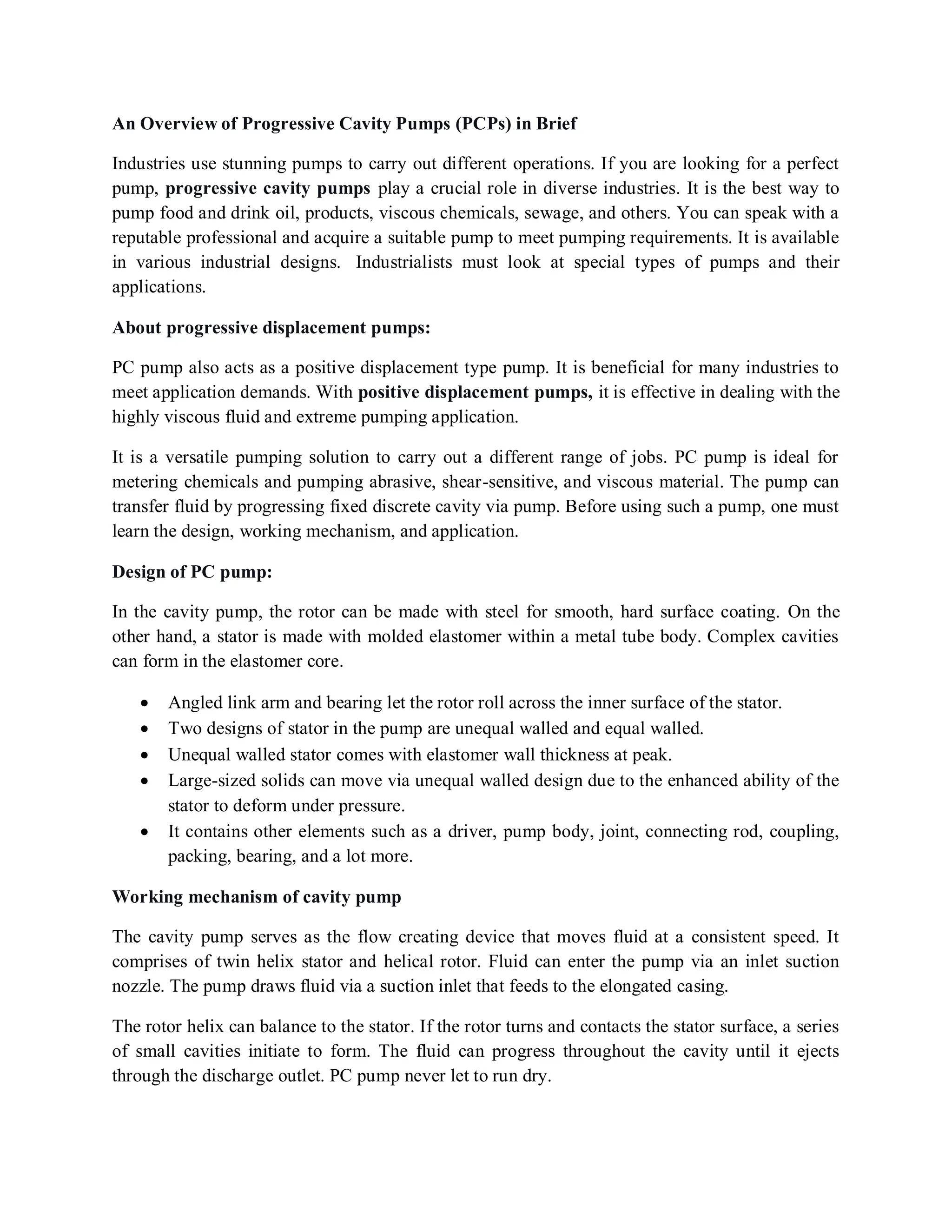 An Overview of Progressive Cavity Pumps (PCPs) in Brief.pdf