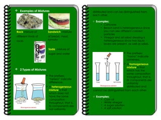MIXTURE AND PURE SUBSTANCES - grade 11 guide | PPTX