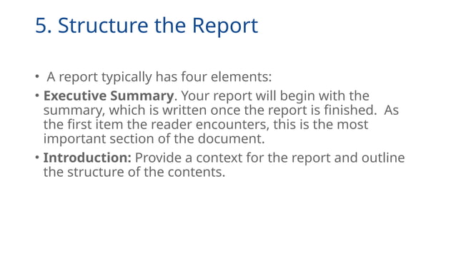 1.How to write a Project Report in business | PPT