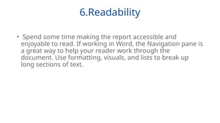 1.How to write a Project Report in business | PPT