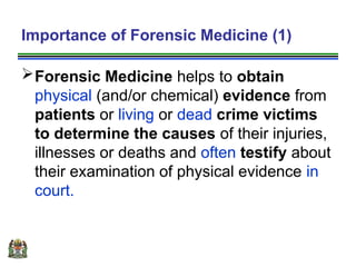 1.0 CONCEPTS AND PRINCIPLES OF FORENSIC MEDICINE .ppt