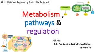 1. Metabolism, central metabolism and regulation of metabolic pathways- 1.pptx