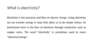 Basic Electricity.pptxbdjsbdjdbdjdbdjsnn | PPTX