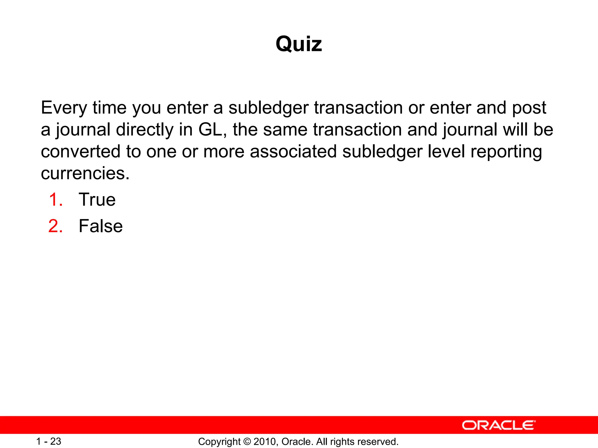 oracle General ledger process presentation 1 | PPT