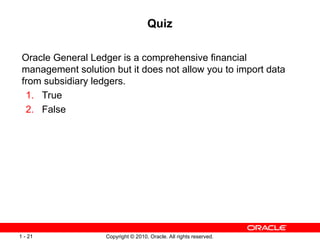 oracle General ledger process presentation 1 | PPT