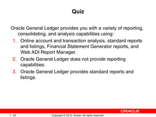oracle General ledger process presentation 1 | PPT
