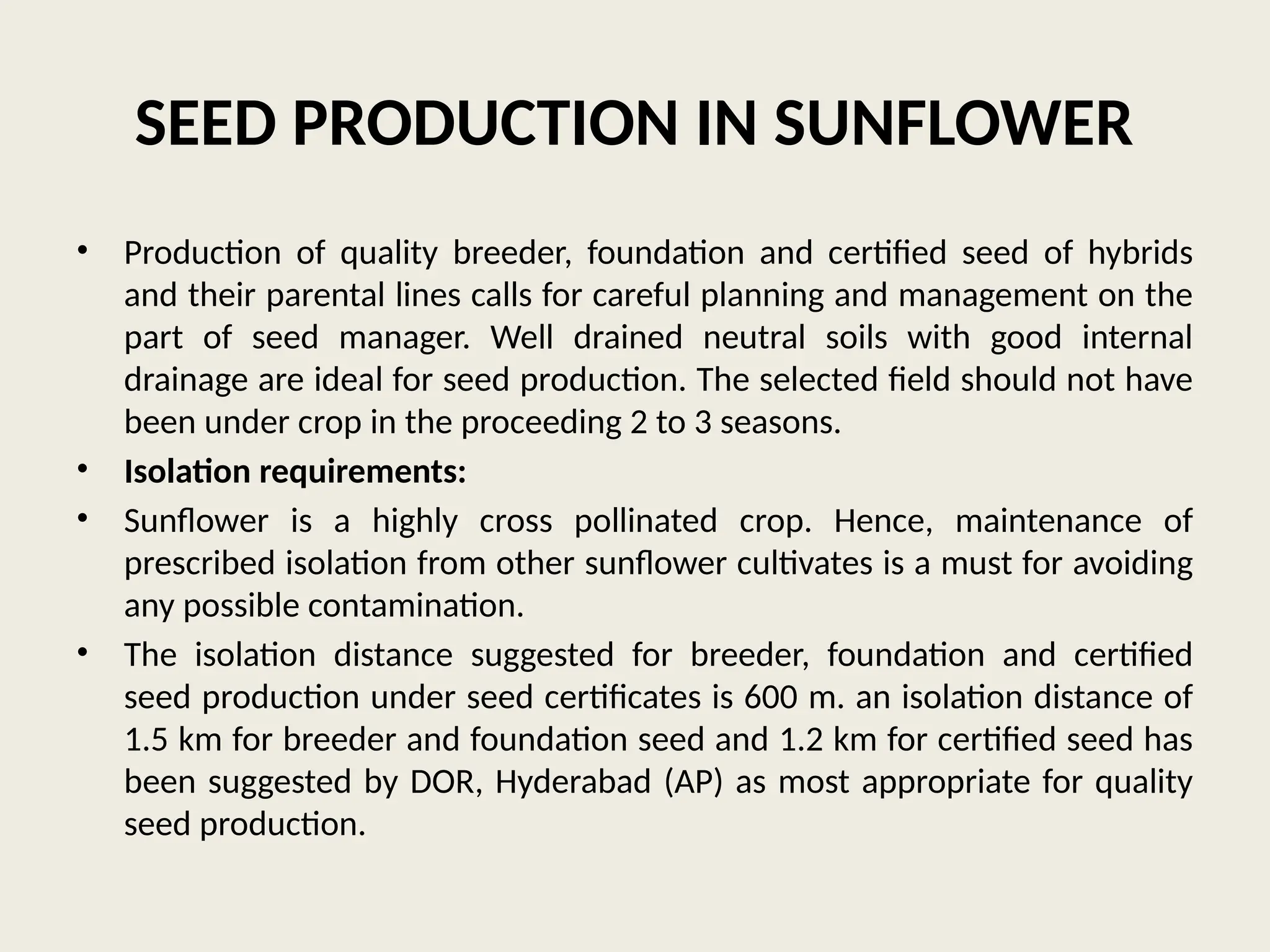 Sunflower crop prodcution technology, origin, importance, nutrient ...
