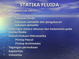 MATERI FLUIDA DAN BESERTA JENIS JENISNYA | PPT