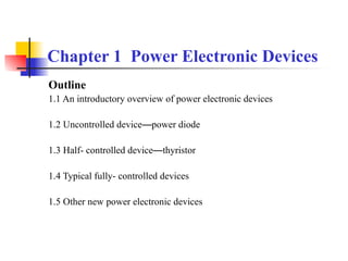 introduction to power electronics, it gives overview of power ...