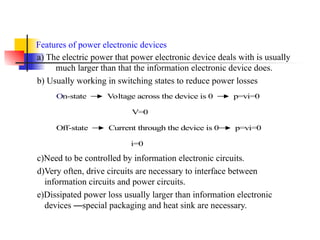 introduction to power electronics, it gives overview of power ...