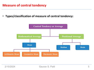 Measures of central tendency: mean, median, mode | PDF