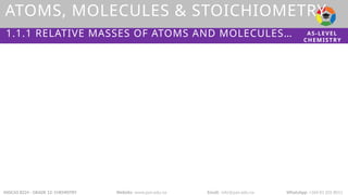 1.1 Atoms, molecules and stoichiometry.pptx
