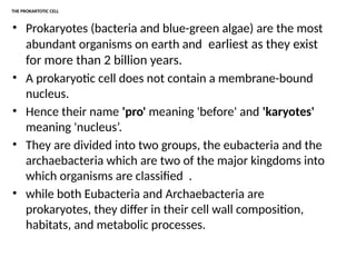 1. CELL BIOLOGY 1 of biochemistry semester 1 | PPT