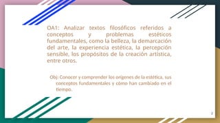 El origen de la estética, ppt diferenciado | PPTX