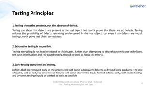 Testing Methodologies and Types (MCQ 12) | PPTX