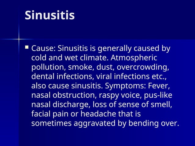 Respiratory disorders including sinusitis.ppt
