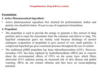 1.Nasopulmonary novel drugs delivery system | PPTX