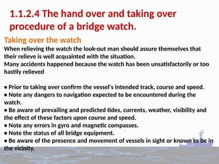 1.1.2 Procedures for the relief, maintenance and handover of a watch.pptx