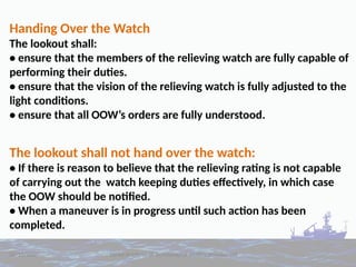 1.1.2 Procedures for the relief, maintenance and handover of a watch.pptx