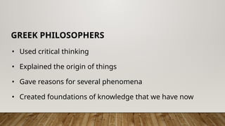 the classical elements.................. | PPTX