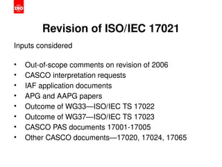 Presentation of ISO_IEC 17021-1 (Conformity assessment — Requirements ...