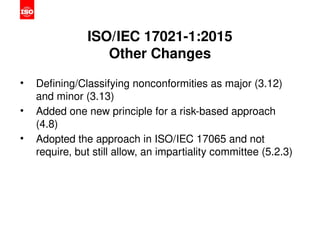 Presentation of ISO_IEC 17021-1 (Conformity assessment — Requirements ...
