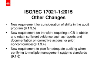 Presentation of ISO_IEC 17021-1 (Conformity assessment — Requirements for bodies providing audit ...