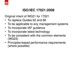 Presentation of ISO_IEC 17021-1 (Conformity assessment — Requirements for bodies providing audit ...