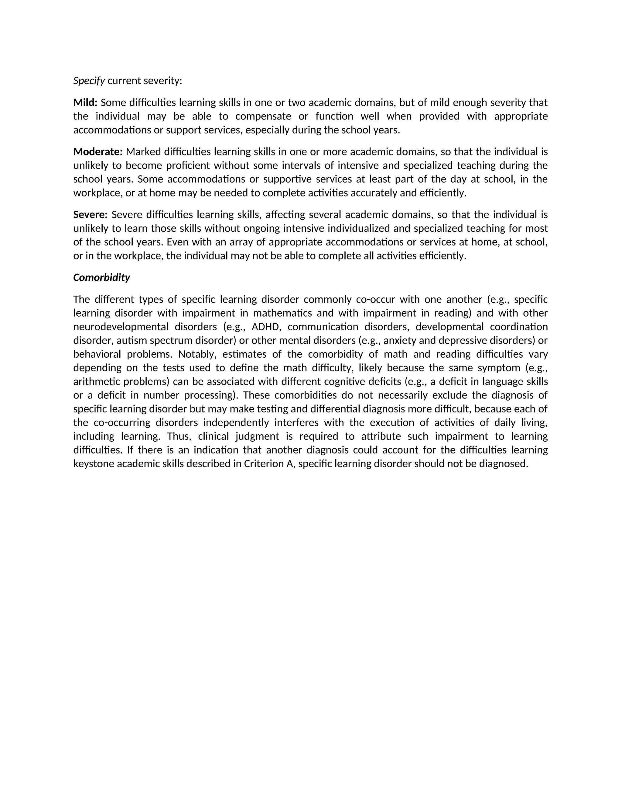 Neurodevelopmental Disorders (Summary By Shane) | DOCX