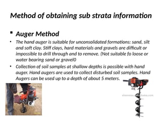 1. Site Investigation Introduction Information would be required | PPTX