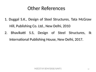 General -Types of Steel -Properties of structural steel - I.S. rolled ...